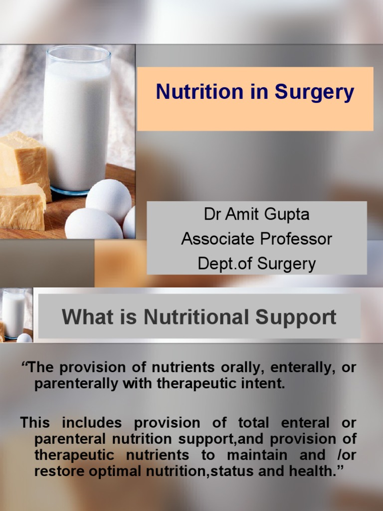 Nutrition in Surgery | PDF | Nutrition | Diet & Nutrition