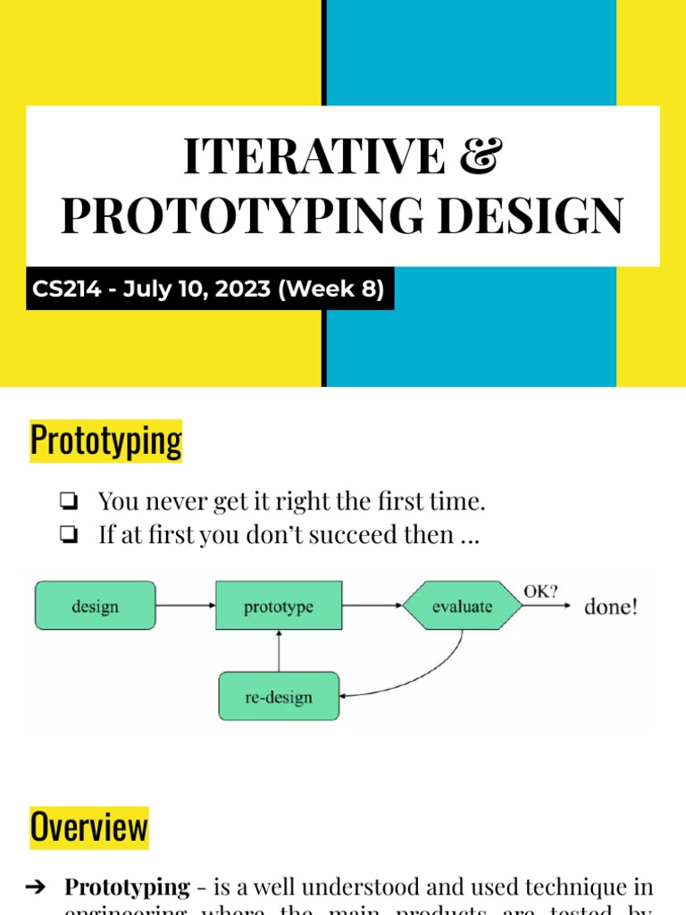 Prototyping in Iterative Design Process | PDF | Software Prototyping ...