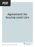 Aa Car Buyers Sellers Contract | PDF | Used Car | Sales