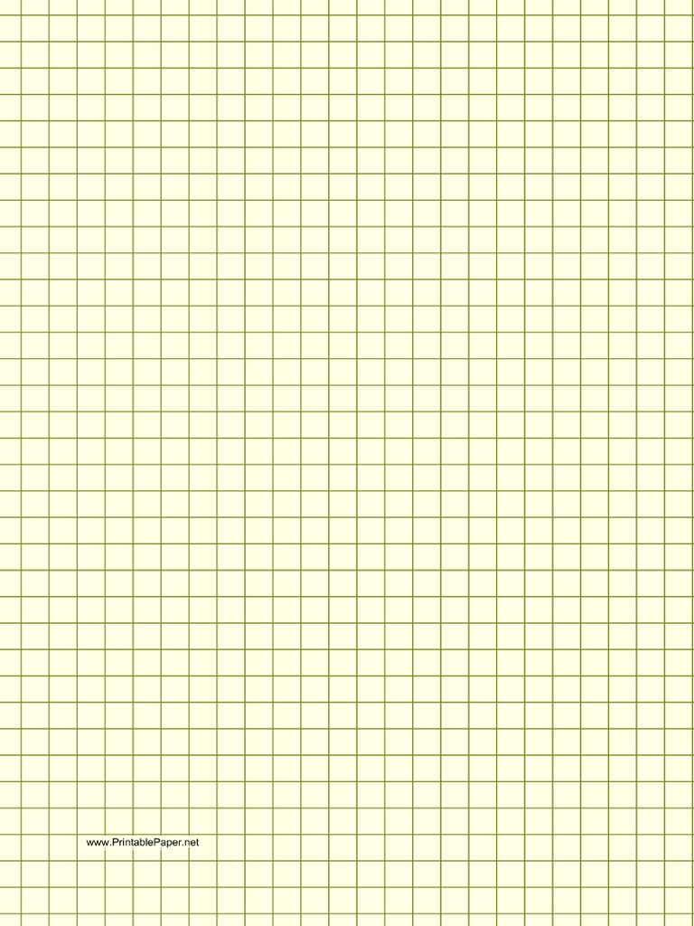 Three Fourths Inch Yellow Graph Paper A4 | PDF