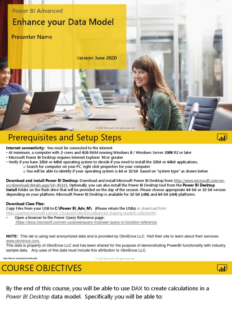 PowerBI - AdvModeling - ClassSlides Attendee | PDF | 64 Bit Computing ...
