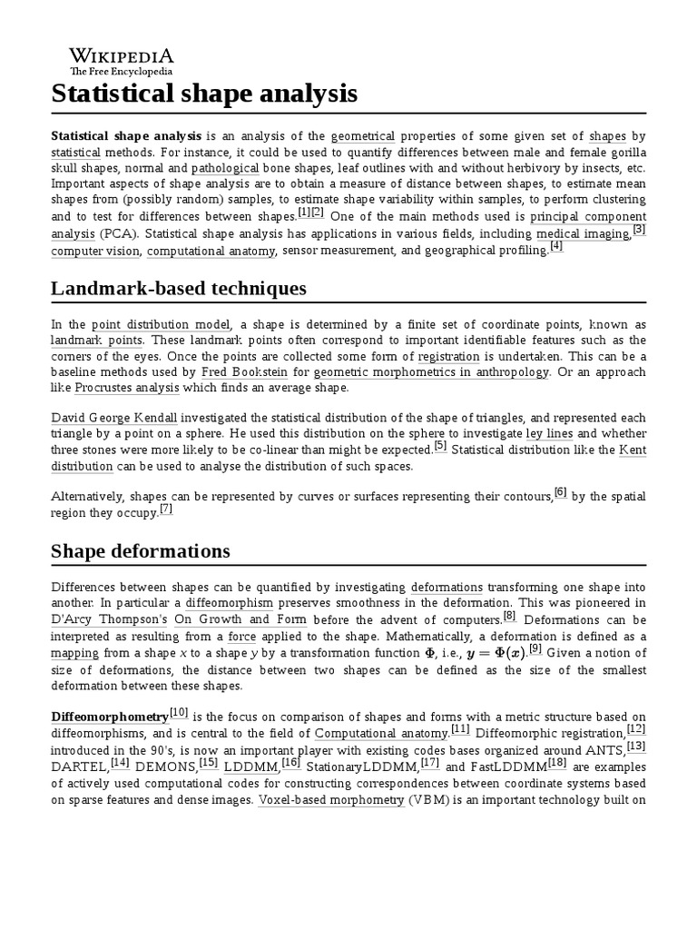 Statistical Shape Analysis | PDF | Mathematics | Applied Mathematics