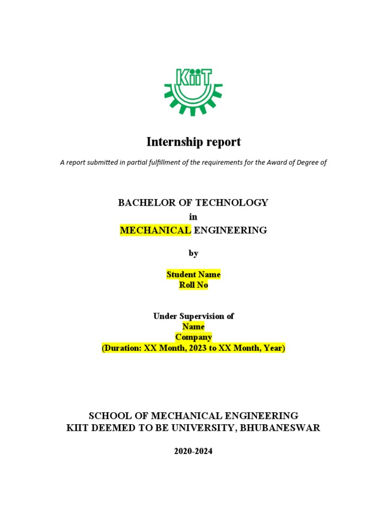 Internship Report Pdf Communication Creativity