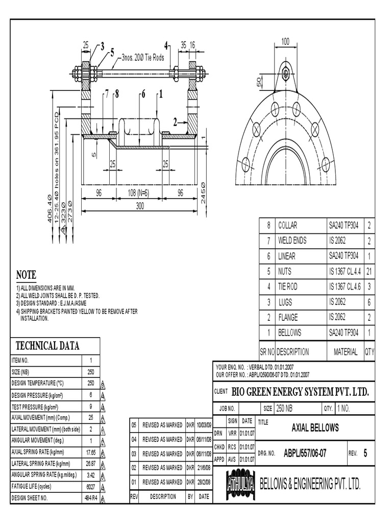 10 Inch Expansion Bellow | PDF | Materials | Physical Sciences