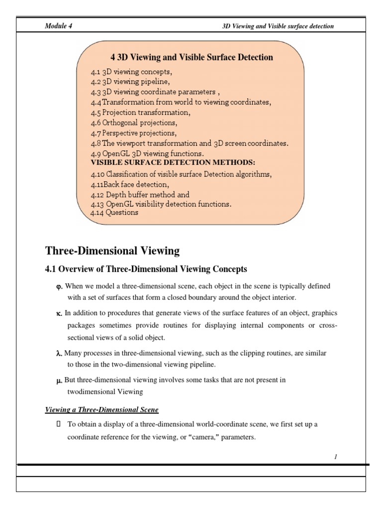 CG Module-4 | PDF | Cartesian Coordinate System | 3 D Computer Graphics CG Module-4 | PDF | Cartesian Coordinate System | 3 D Computer Graphics