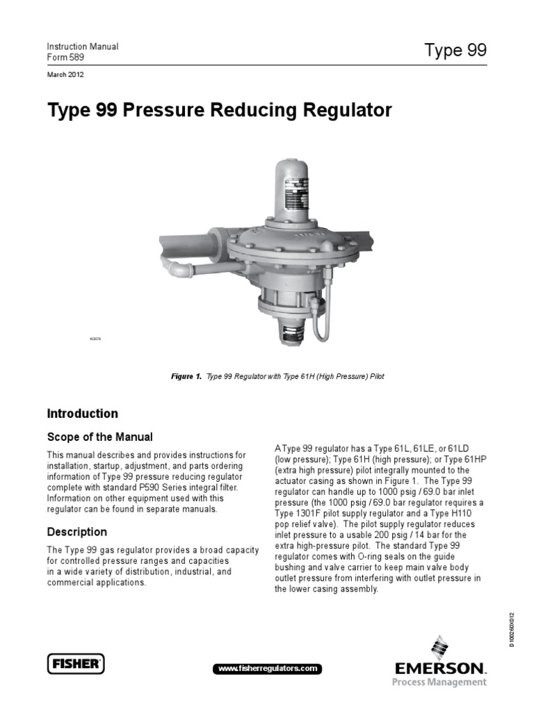 Fisher 99 Instruction Manual | PDF | Valve | Pipe (Fluid Conveyance)