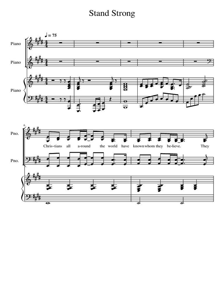 Stand Strong SATB | PDF