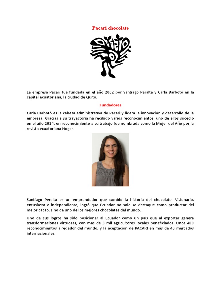 Pacari Chocolate | PDF | Chocolate | Ecuador