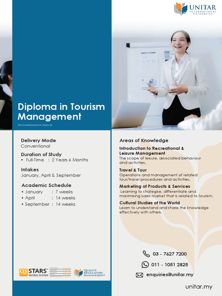 Diploma in Tourism Management | PDF | Tourism