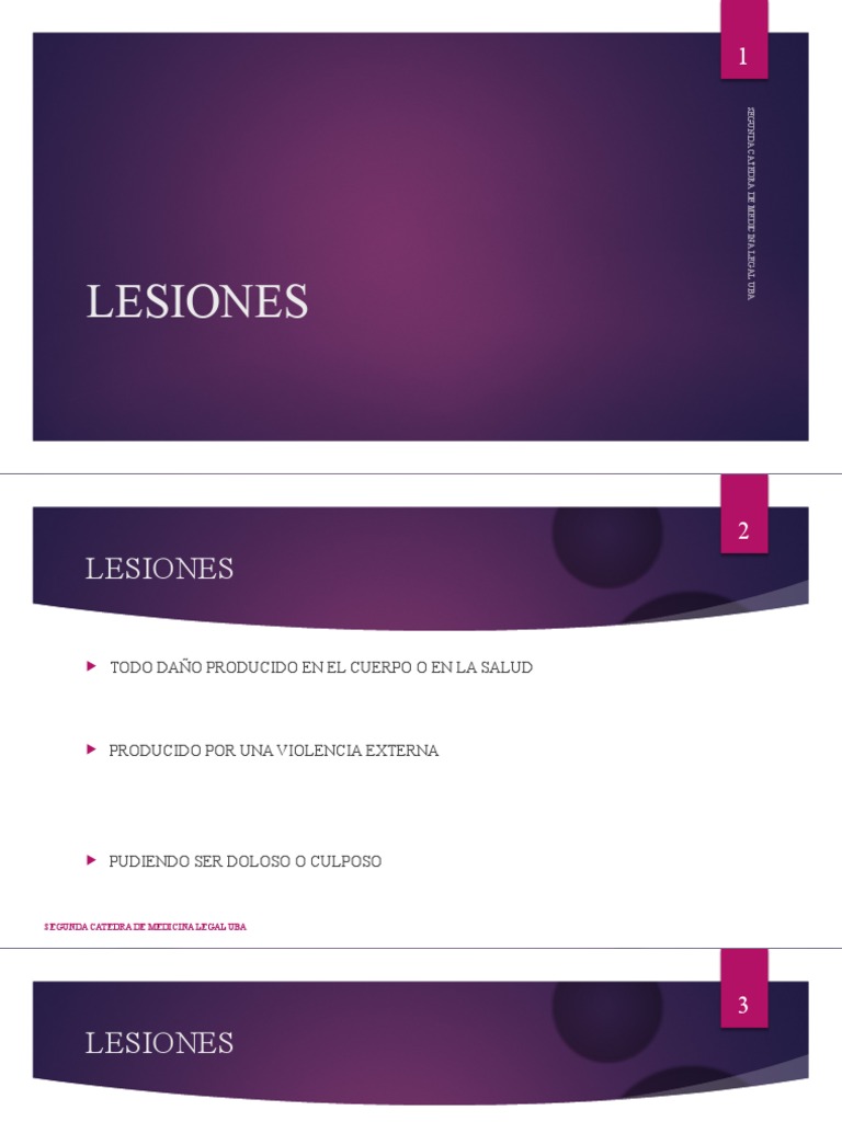 LESIONES Dr. Mucci | PDF | Peligros | Causas de la muerte