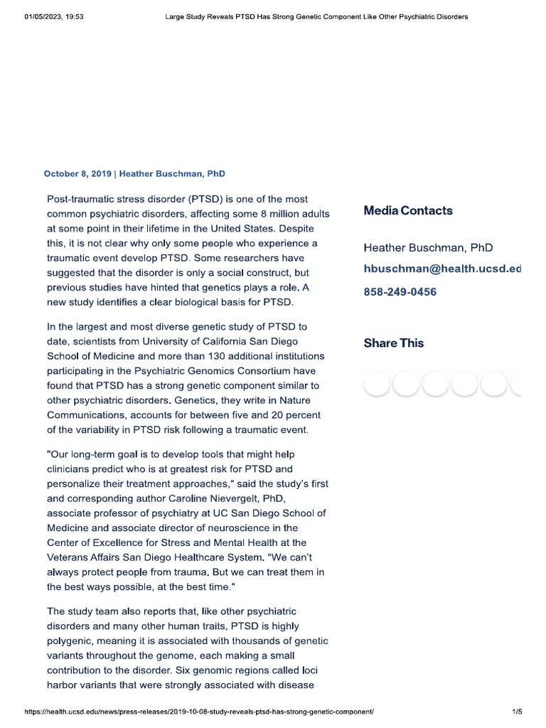 PTSD | PDF