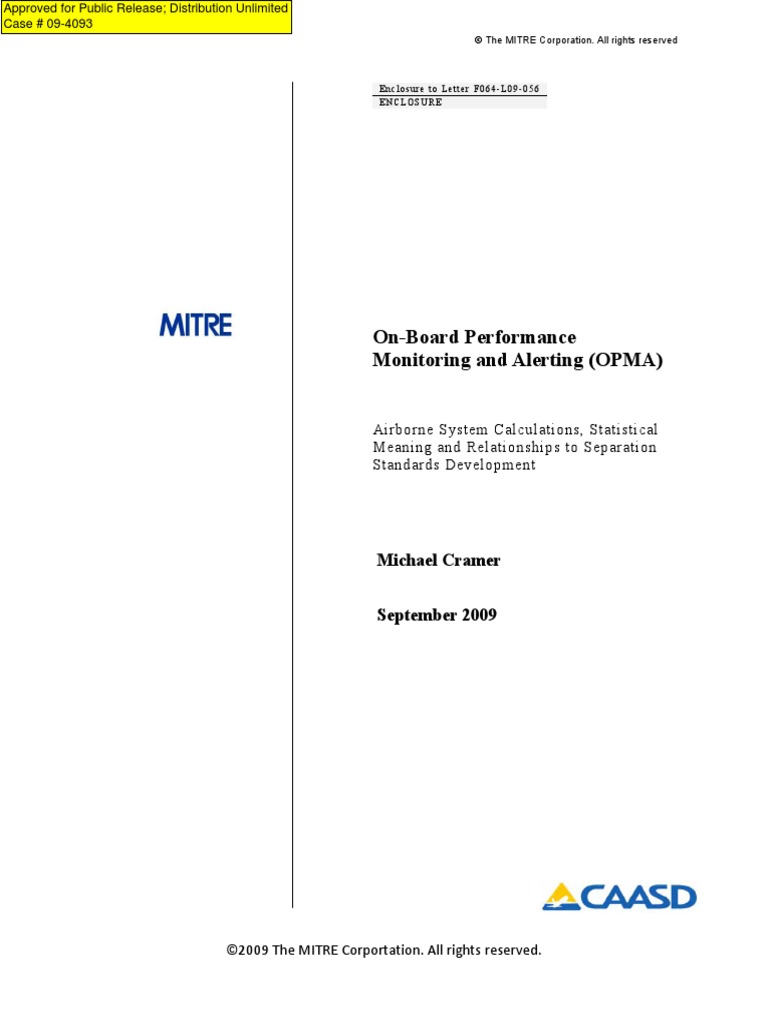 On-Board Performance Monitoring and Alerting (OPMA) | PDF | Aviation ...