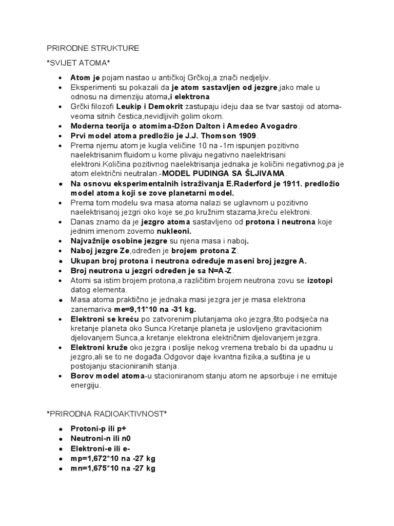 Prirodne Strukture | PDF