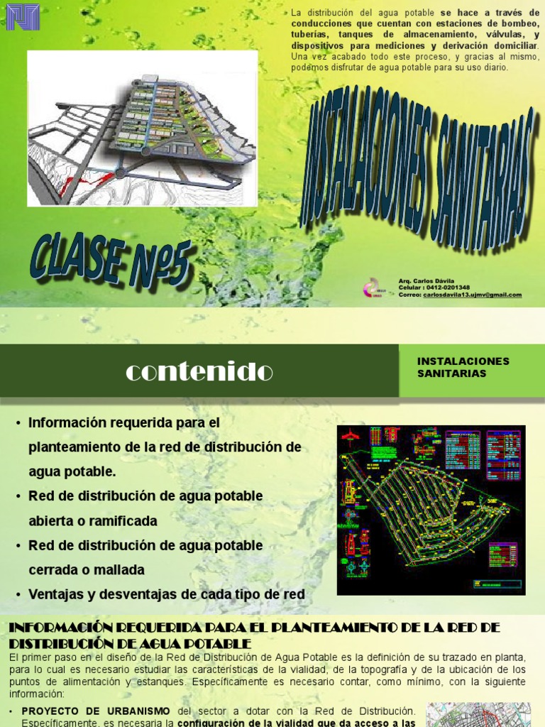 Redes de Distribución de Agua Potable | PDF | Agua | Agua potable