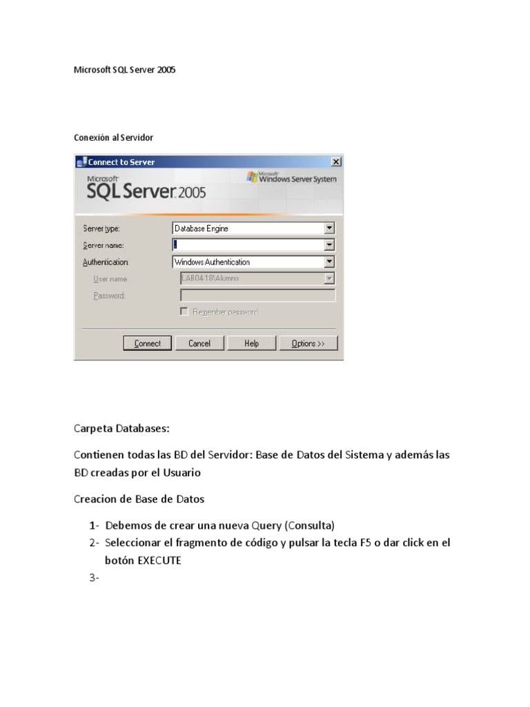 Microsoft SQL Server 2005 | PDF | Informática