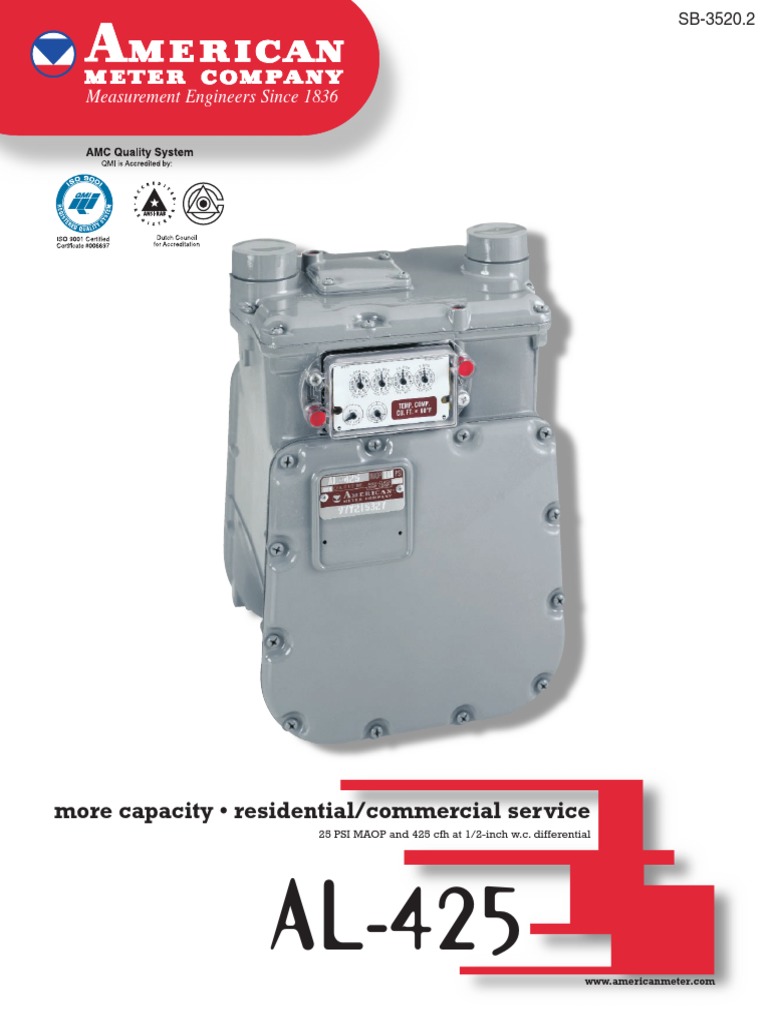 Techrite Landis Gyr Landis Gyr Al 425 Gas Meter 013062430418 | PDF ...