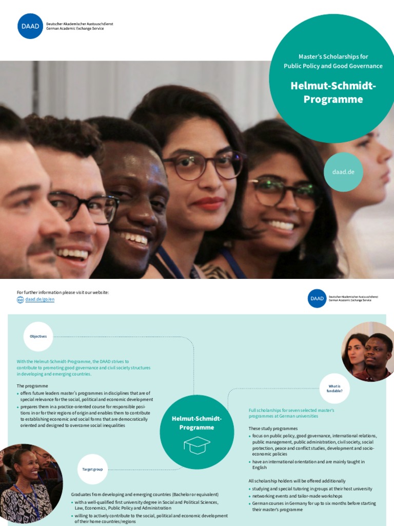 Daad Helmut-Schmidt-Programme Information About The Master S Courses | PDF | Social Sciences ...