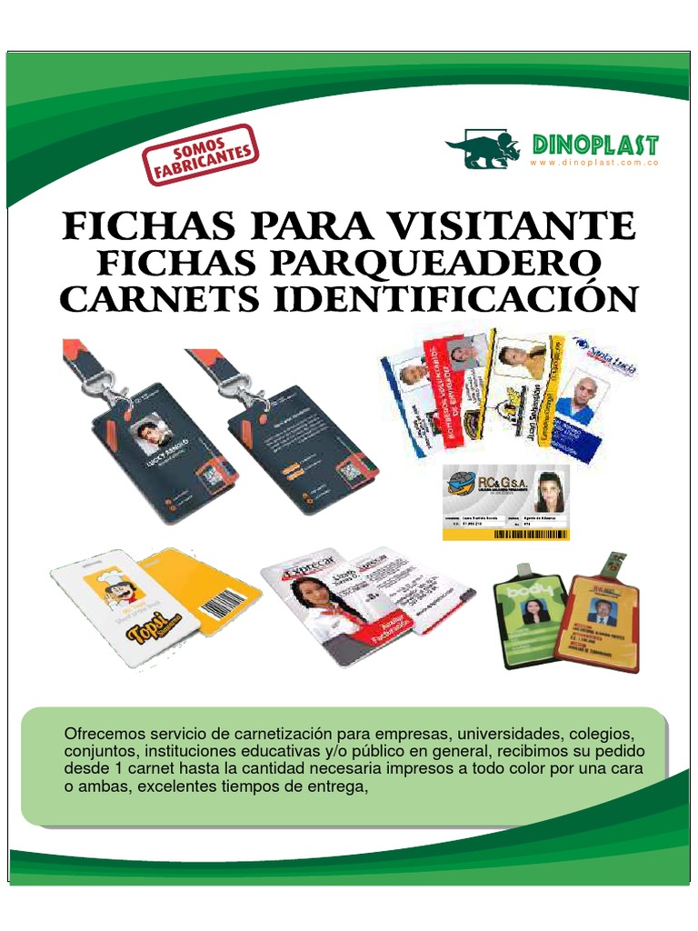 Servicio de Carnetización Personalizada | PDF
