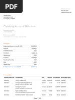 Varo Bank Account Statement: Amount | PDF | Automated Teller Machine ...