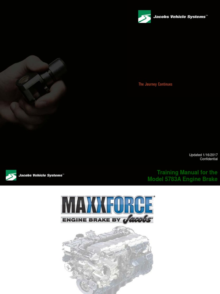 Jacobs 5783A Training Manual Update Jan 2017 | PDF | Valve | Brake