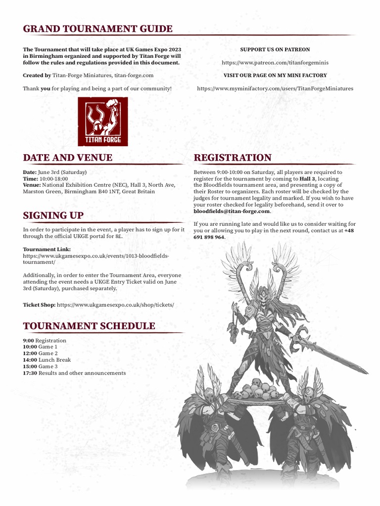 UKGE 2023 Bloodfields Guide | PDF