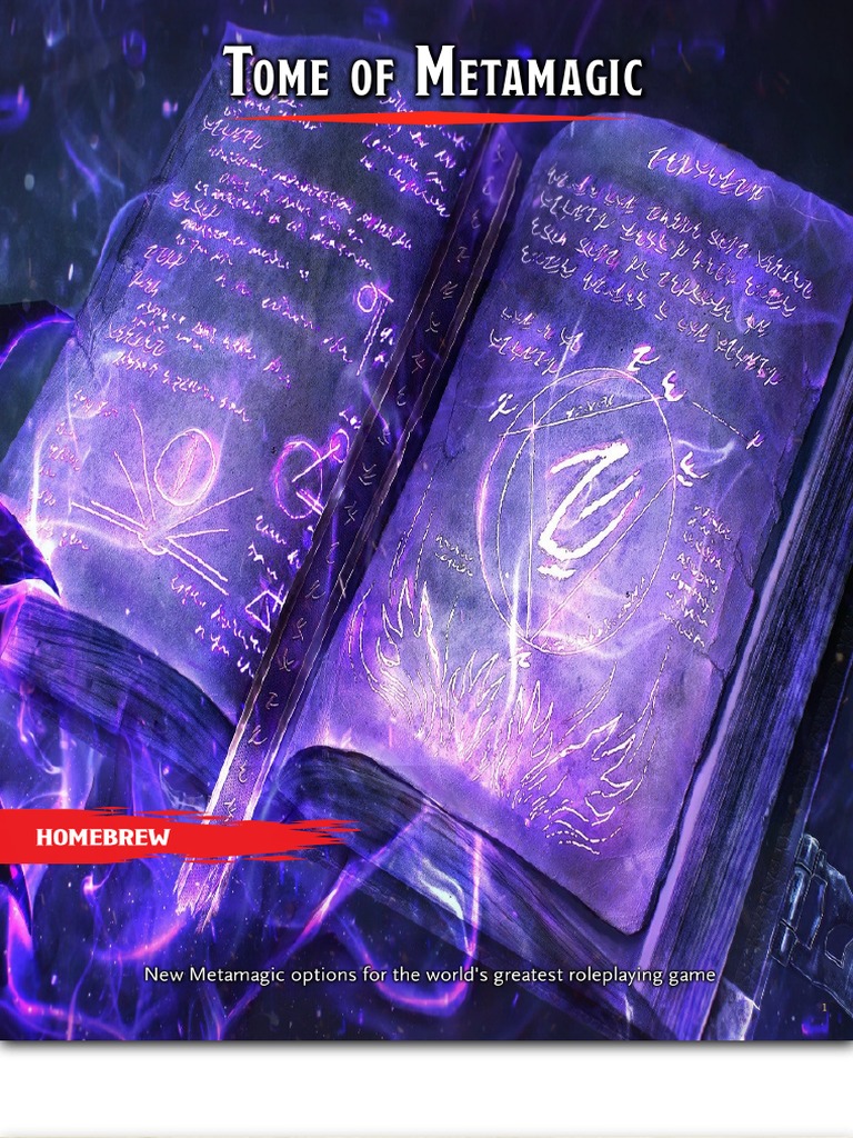 Metamagic Options for Sorcerers 5E | PDF | D20 System | Fantasy Role ...