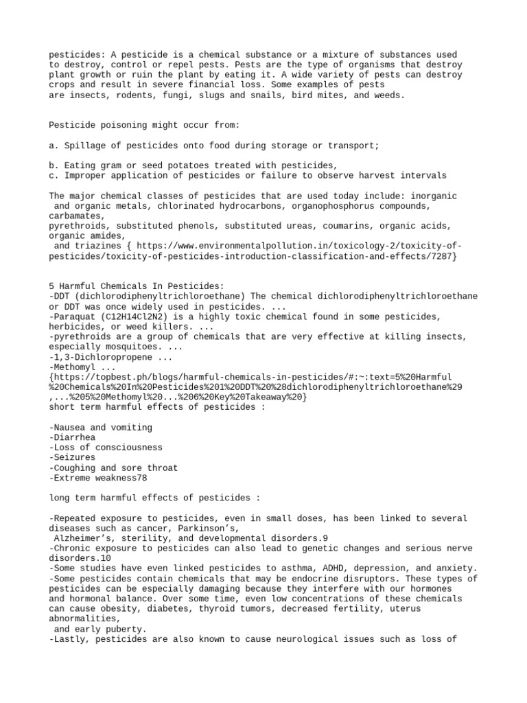 Pesticides | PDF | Pesticide | Pest (Organism)