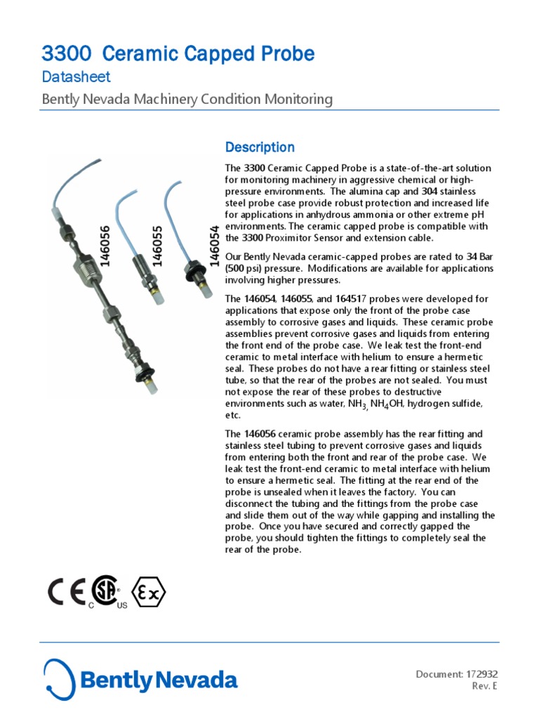 3300 Ceramic Capped Probe Overview | PDF | Electrical Connector | Pipe ...