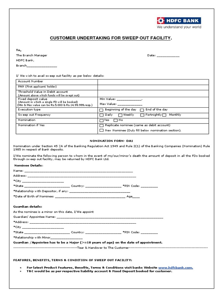 Sweep Out Facility | Download Free PDF | Service Industries | Financial ...