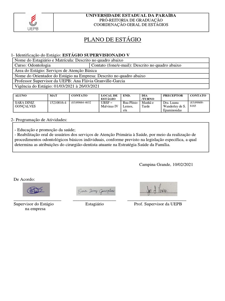 Plano - de Trabalho - EMI | PDF