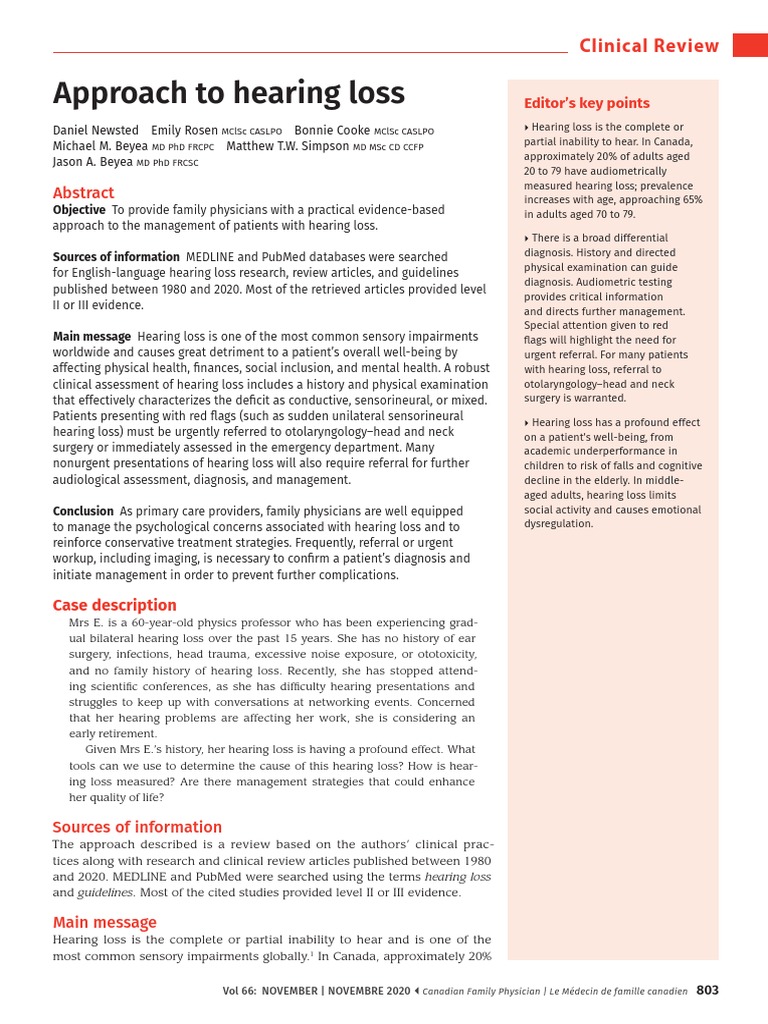 Hearing Loss Management for GPs | PDF | Hearing Loss | Hearing