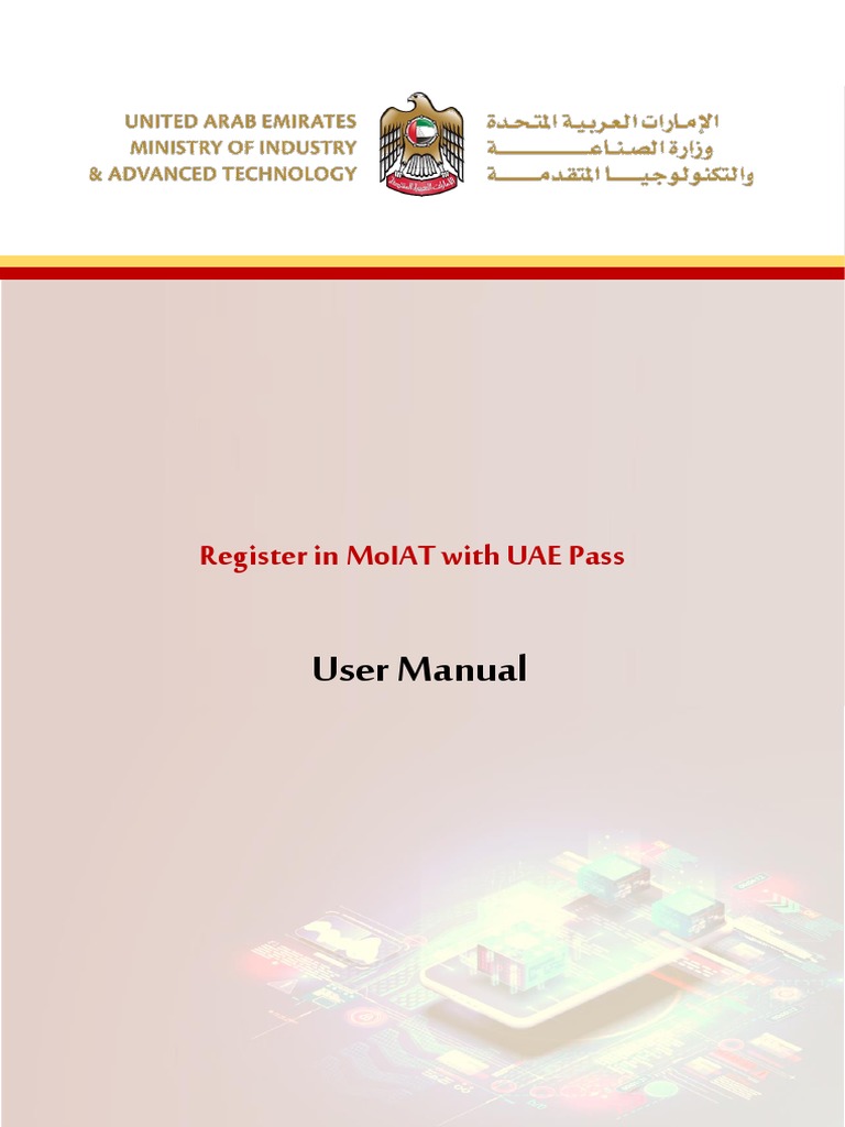 UAE Pass Registration Guide for MoIAT | PDF | Mobile App | Information ...