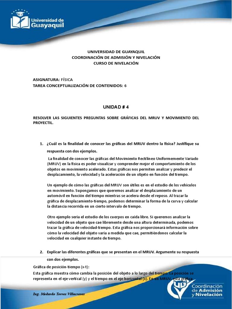 U4 - Clase 21-23 - S6 | PDF | Aceleración | Cinemática