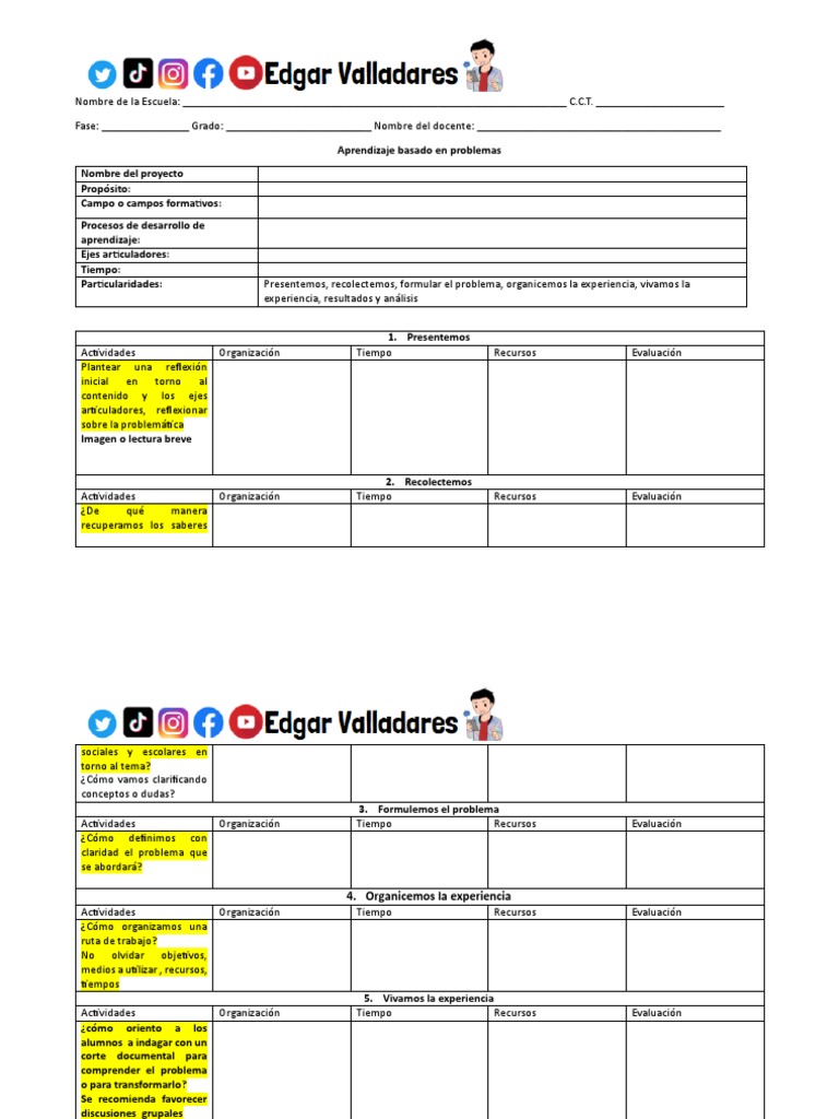 Fases de Planeación por Proyectos | PDF | Evaluación | Ciencia cognitiva