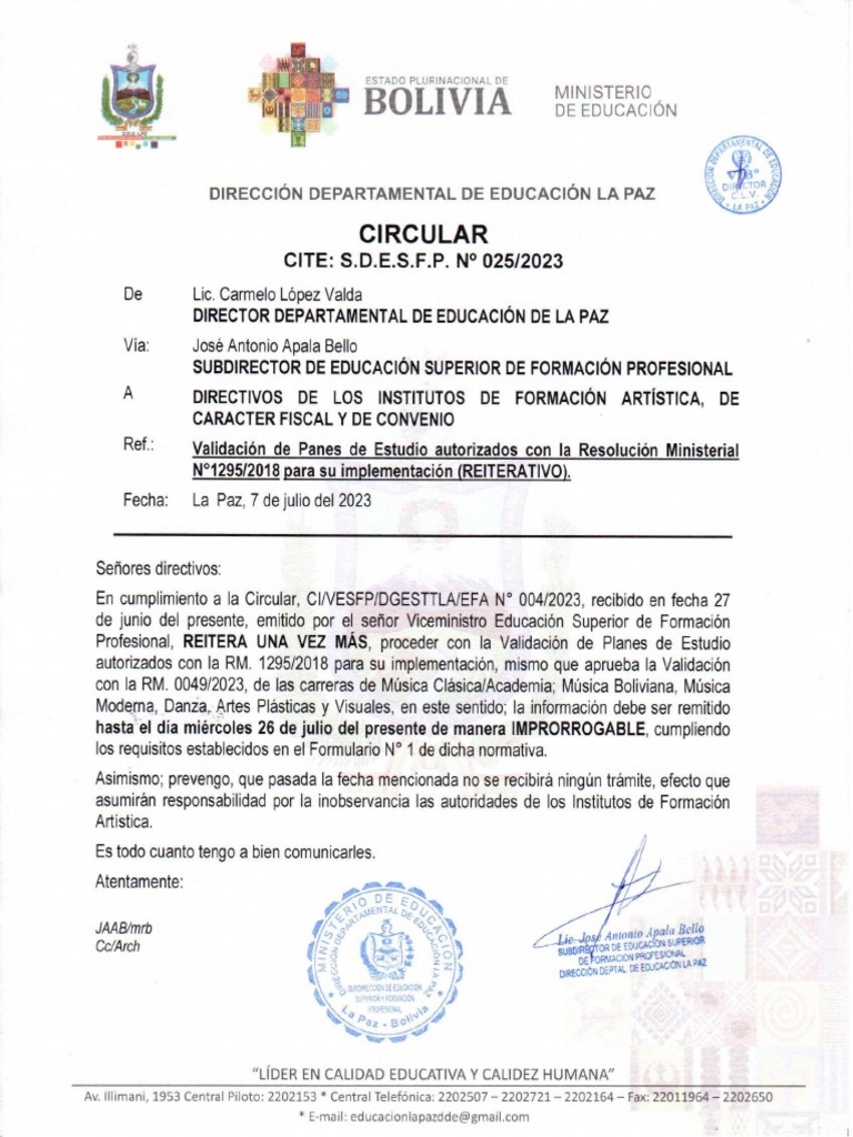 Circular #025-2023 | PDF