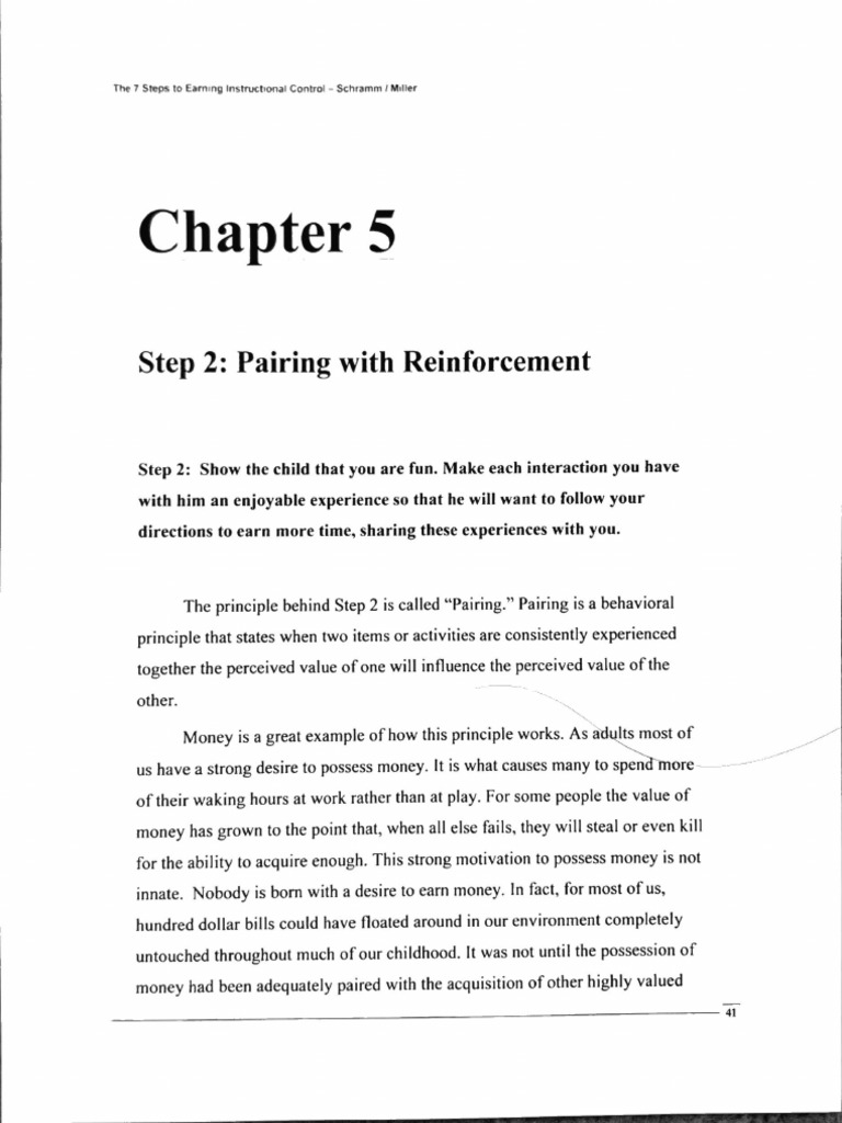 Pairing Chapter | PDF | Reinforcement | Money
