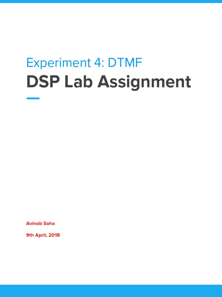 DSP Lab Assignment 4 | PDF | Service Industries | Computer Engineering DSP Lab Assignment 4 | PDF | Service Industries | Computer Engineering
