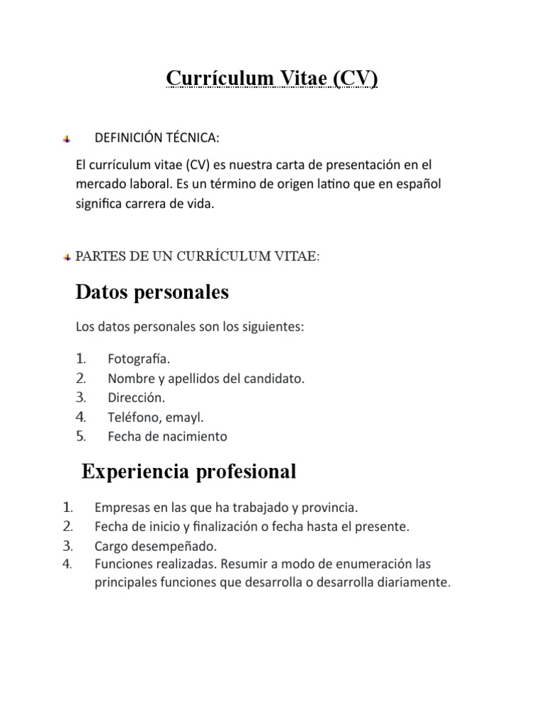 Currículum Vitae-Concepto Teorico-Enzo escobar | PDF