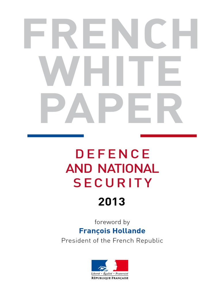 French Defence White Paper 2013 | PDF | European Union | National Security