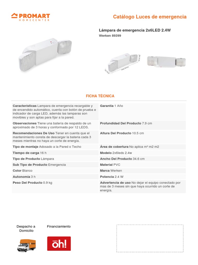 Luminaria para Adosar en Pared y Techo | PDF