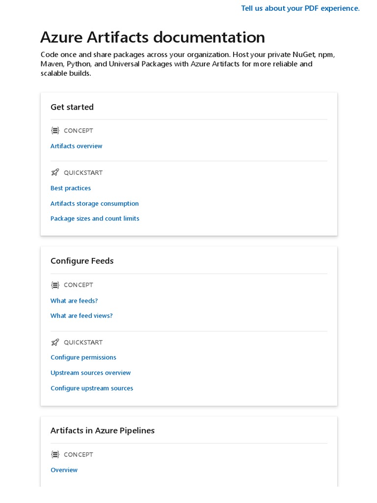 Azure Devops Artifacts Azure Devops | PDF | Command Line Interface | Computing