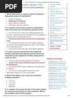 8.6.2 Module Quiz - Network Layer (Answers) | PDF | I Pv6 | Internet Protocols