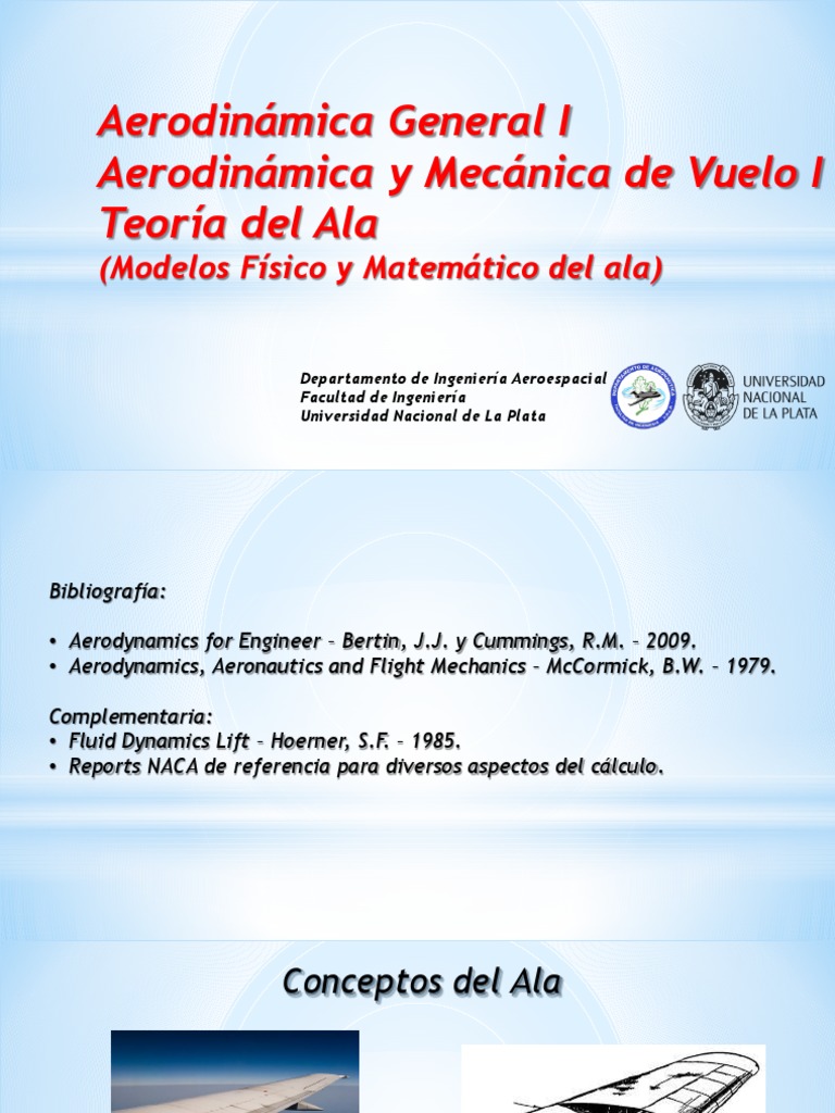Conceptos Clave de Aerodinámica del Ala | PDF | Levantar (Fuerza) | Avión