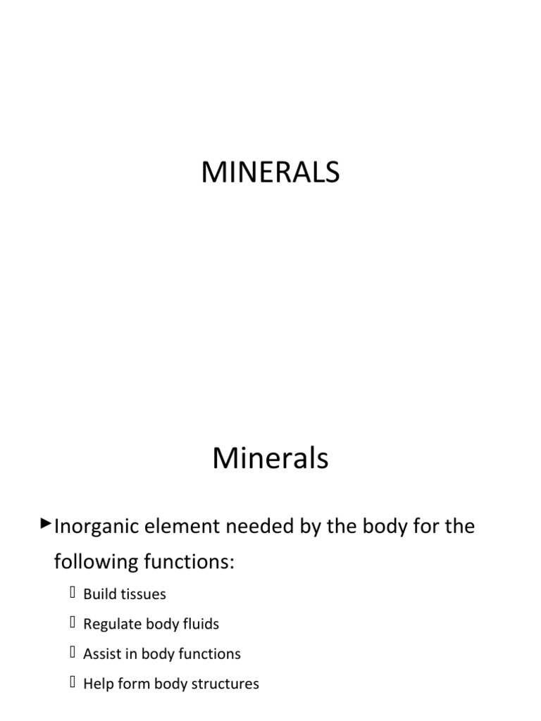 Introduction To Minerals | Download Free PDF | Bone | Calcium