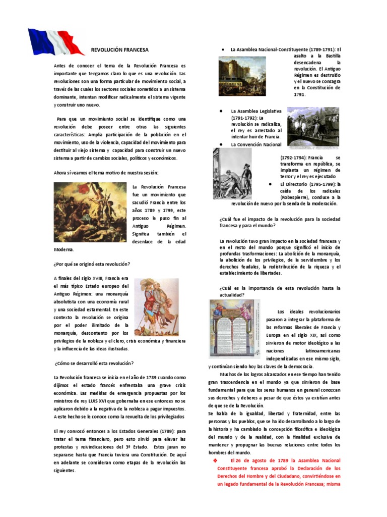 Material S.01 Revolución Francesa | PDF | revolución Francesa | Francia