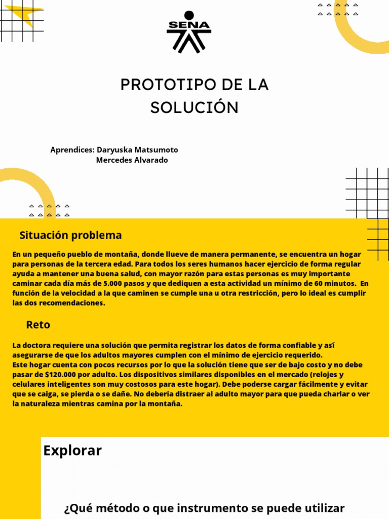 Prototipo de La Solucion | Descargar gratis PDF | Vejez