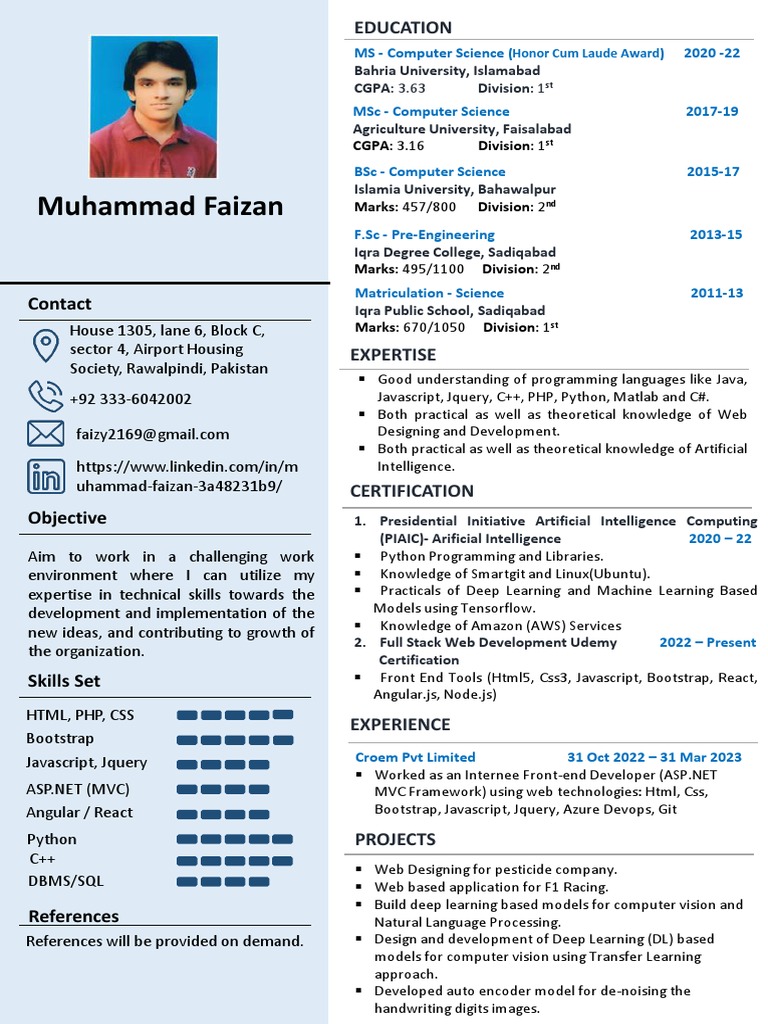 Muhammad Faizan: Contact | PDF | Java Script | J Query