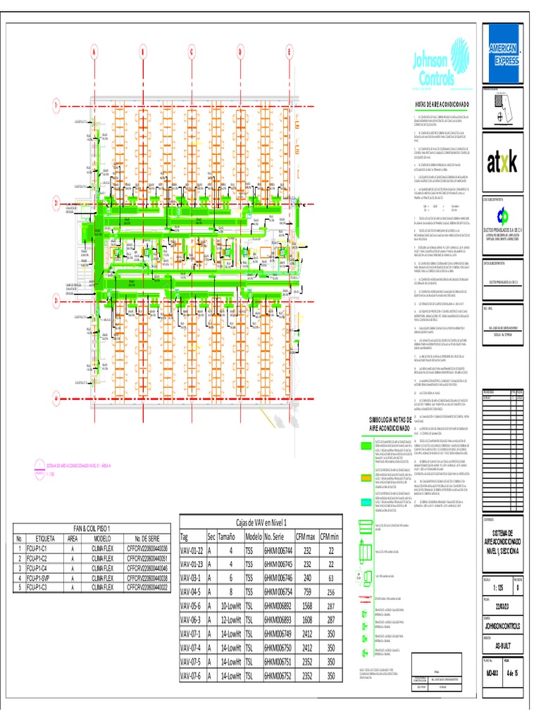 04 MD-403 SISTEMA DE AIRE ACONDICIONADO NIVEL 01 - ÁREA A-Layout1 | PDF | Fenómenos de ...