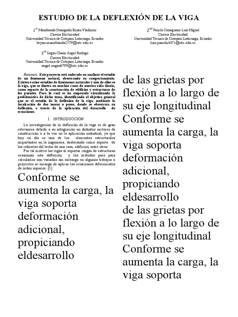 Proyecto de La Viga | PDF | Viga (Estructura) | Doblar