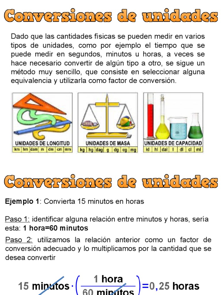 02) Conversiones de Unidades | PDF